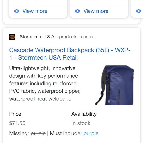 Bags | Stormtech Waterproof Backpack | Poshmark